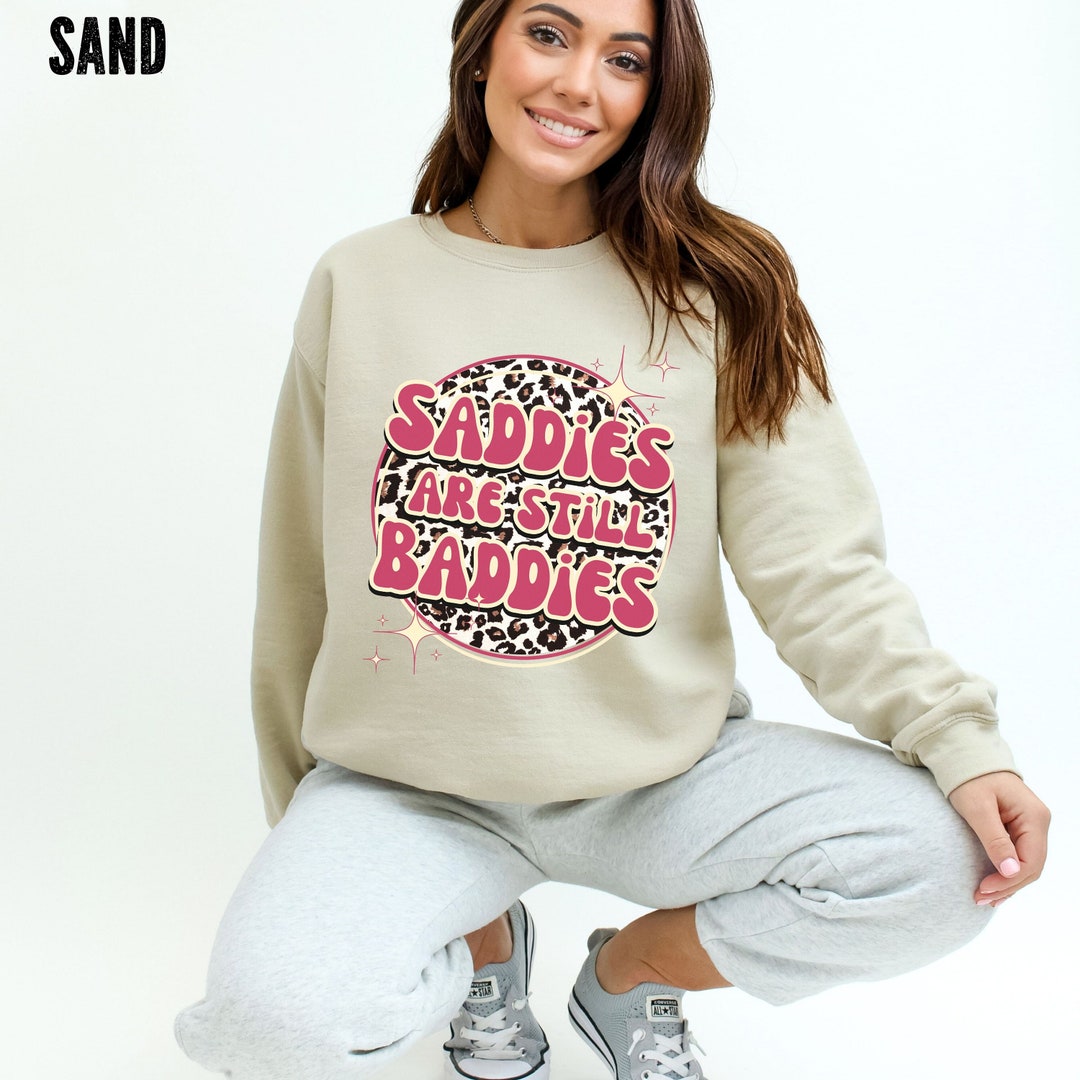 Saddies Are Still Baddies Sweatshirt, Mental Health Sweater, Leopard ...