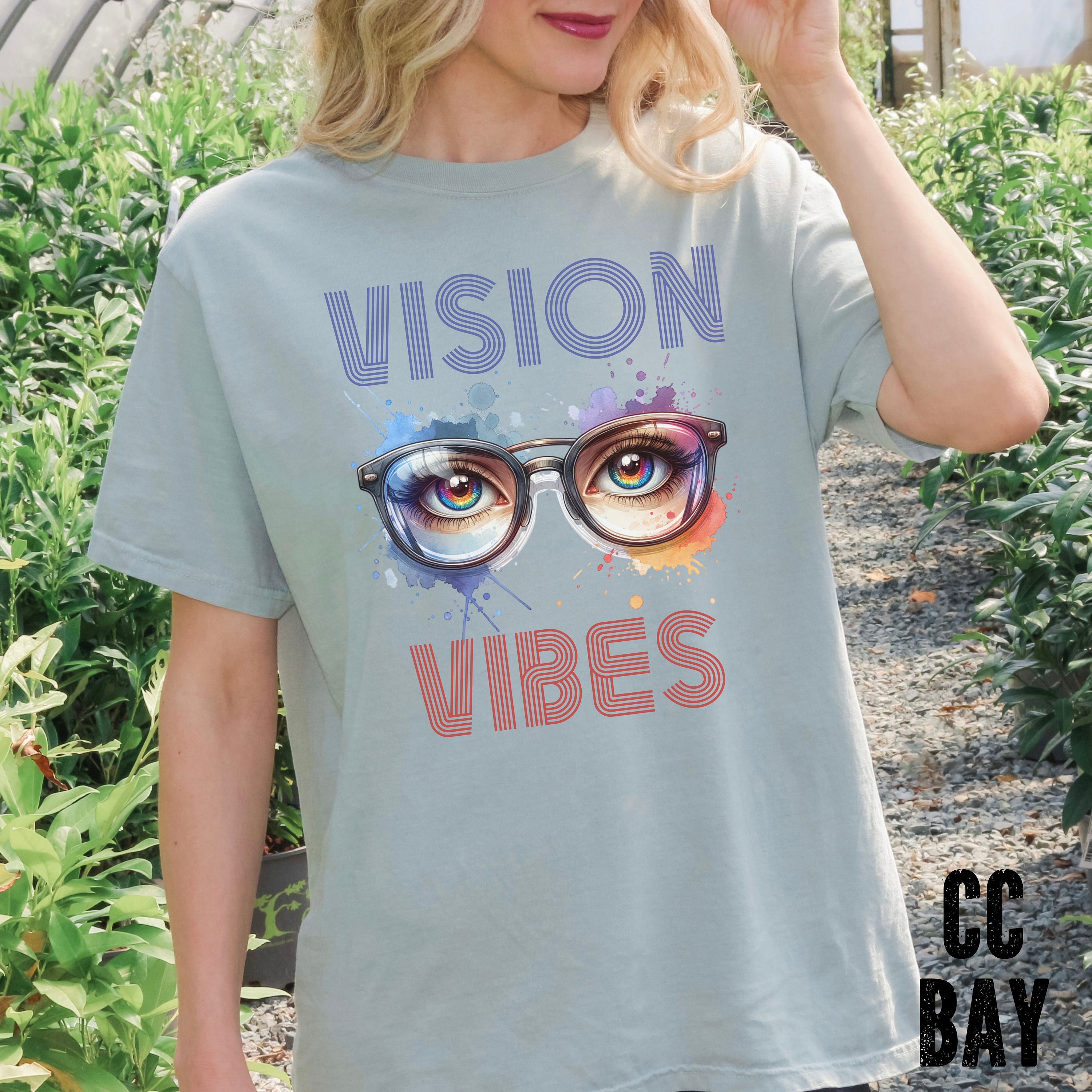 Vision Vibes Shirt, Optometry Shirt, Comfort Colors® Optometrist Tee ...