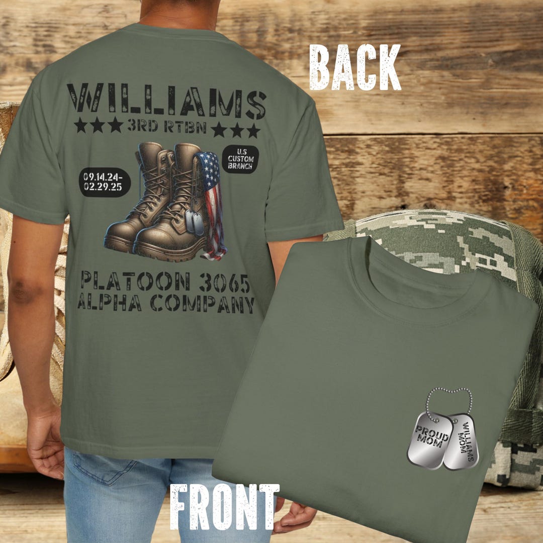 Custom Military Graduation Shirt, Comfort Colors® Military Graduation ...