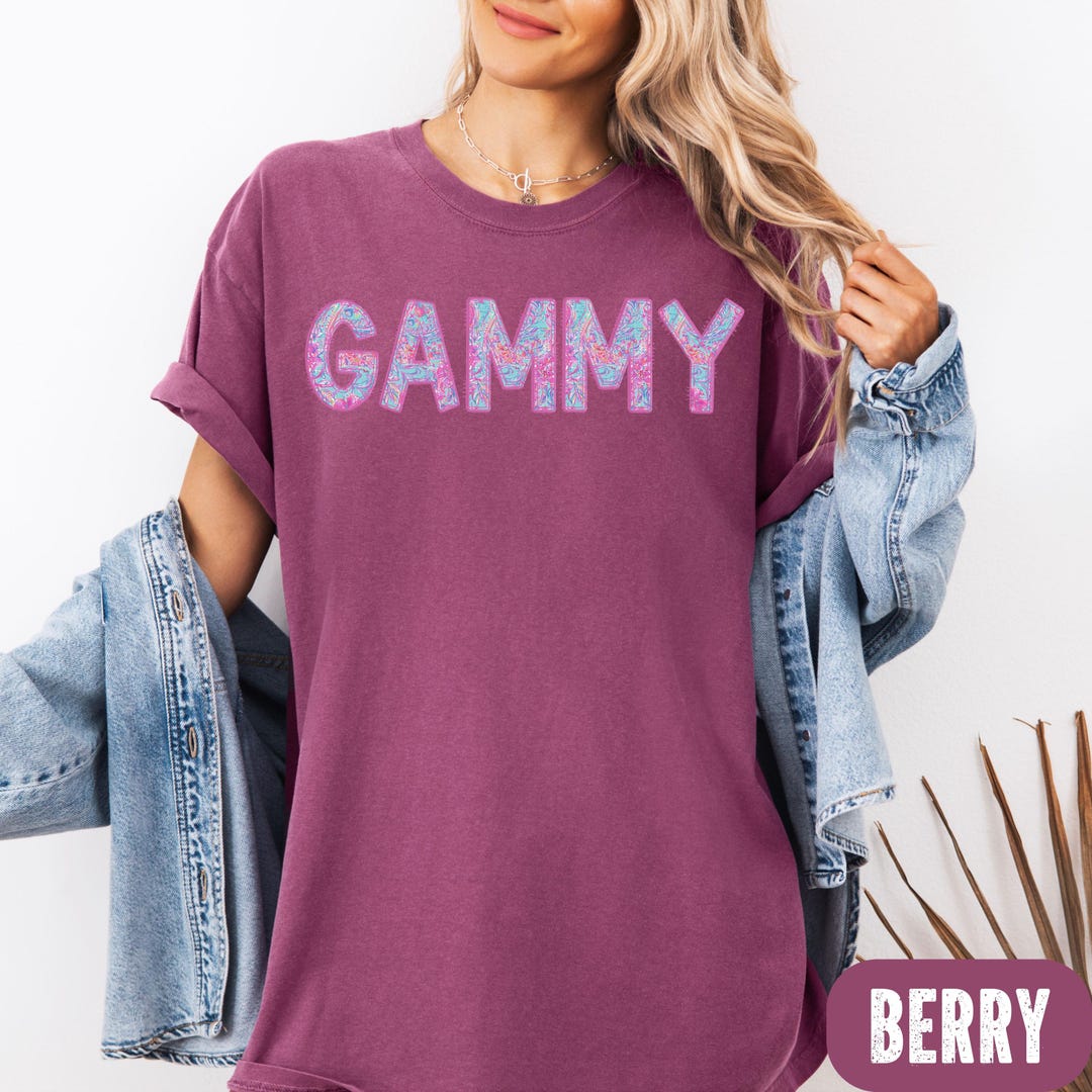 Gammy Floral Shirt, Comfort Colors® Grandma Shirt, Gift for Nana ...