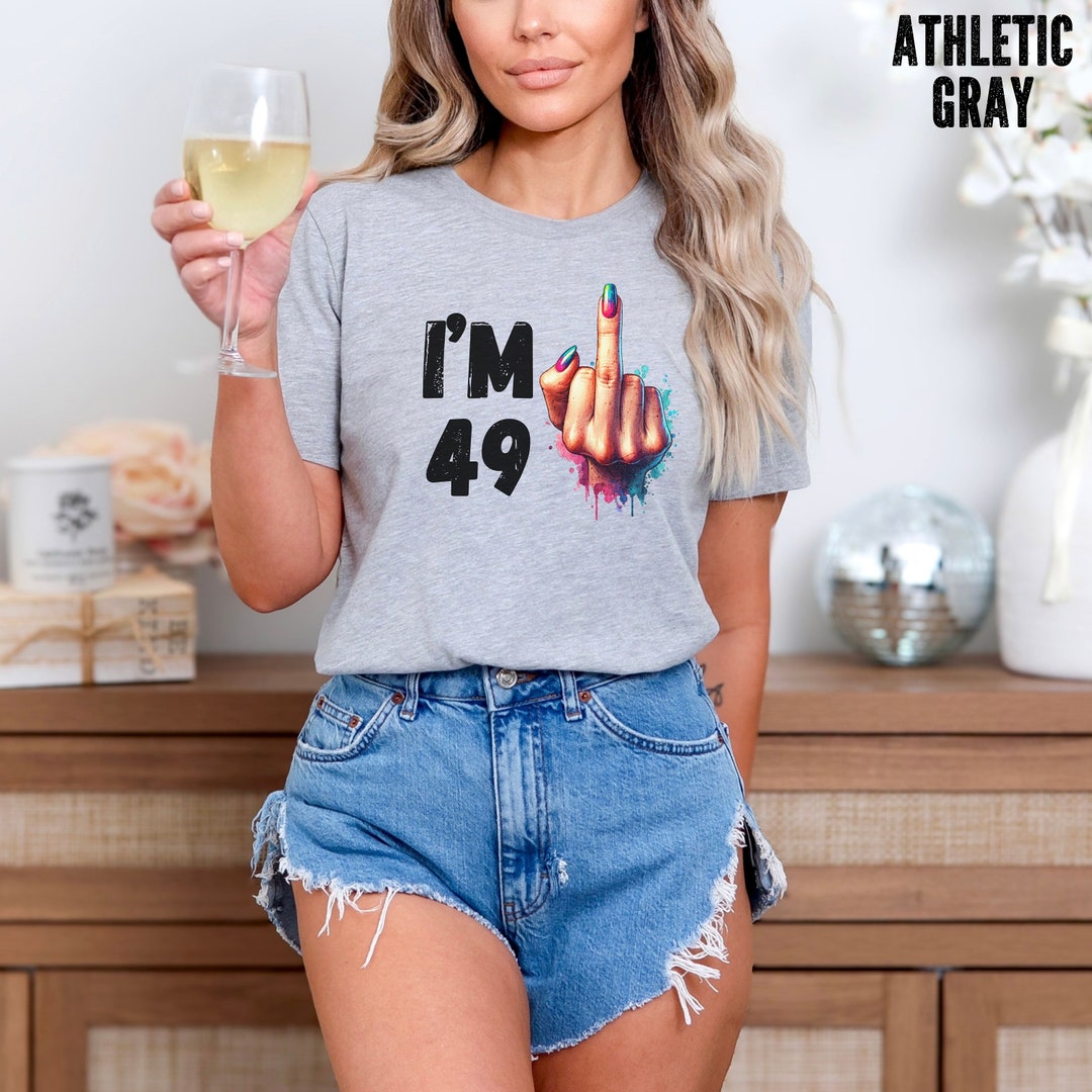 50th Birthday Shirt, Funny Birthday Shirt, Birthday Gift, Middle Finger ...