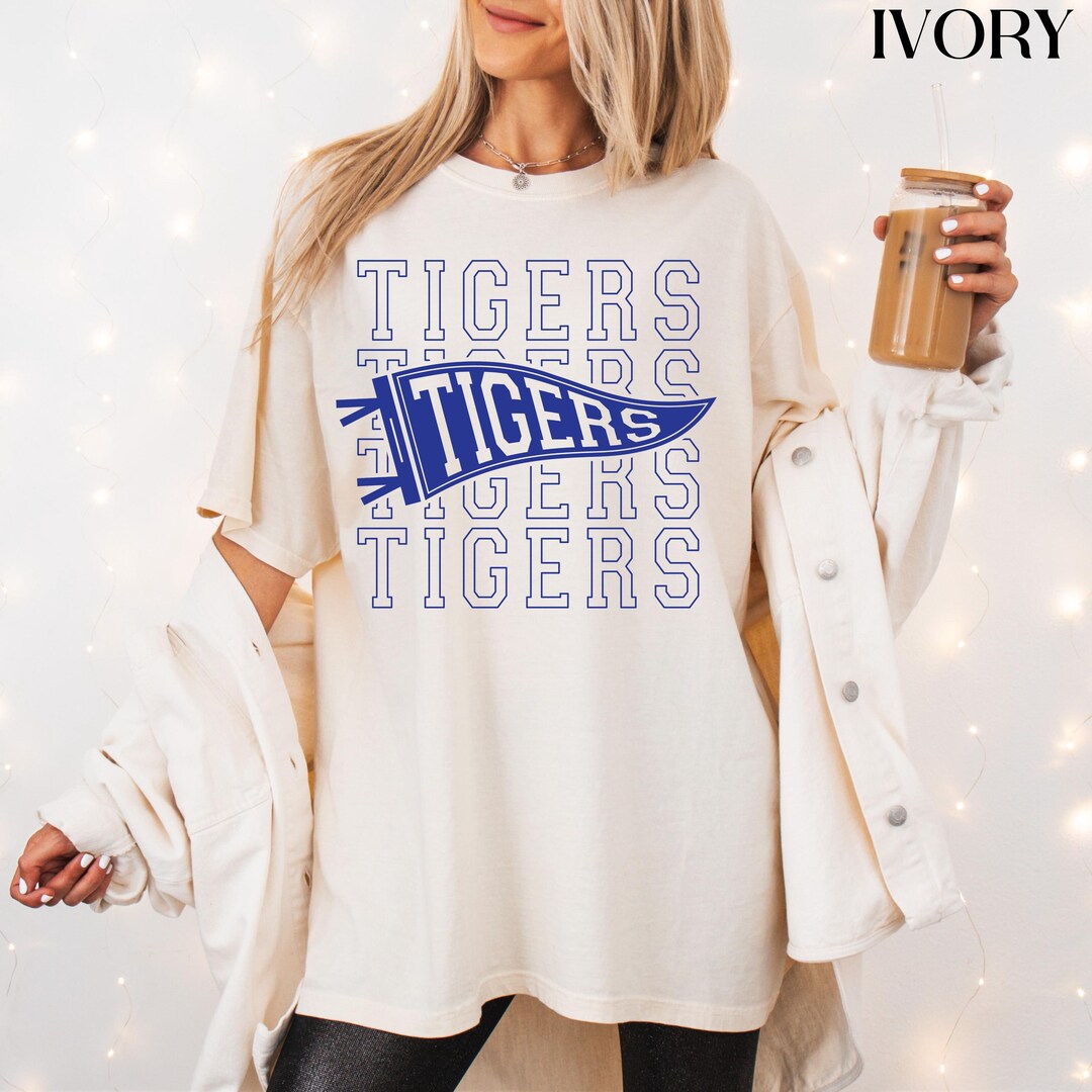 Custom Tigers Spirit T-shirt, Comfort Colors® Football Game Day Tee ...