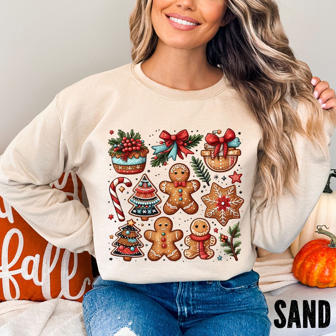 Gingerbread House Sweatshirt, Adorable Christmas Sweatshirt, Gift for ...