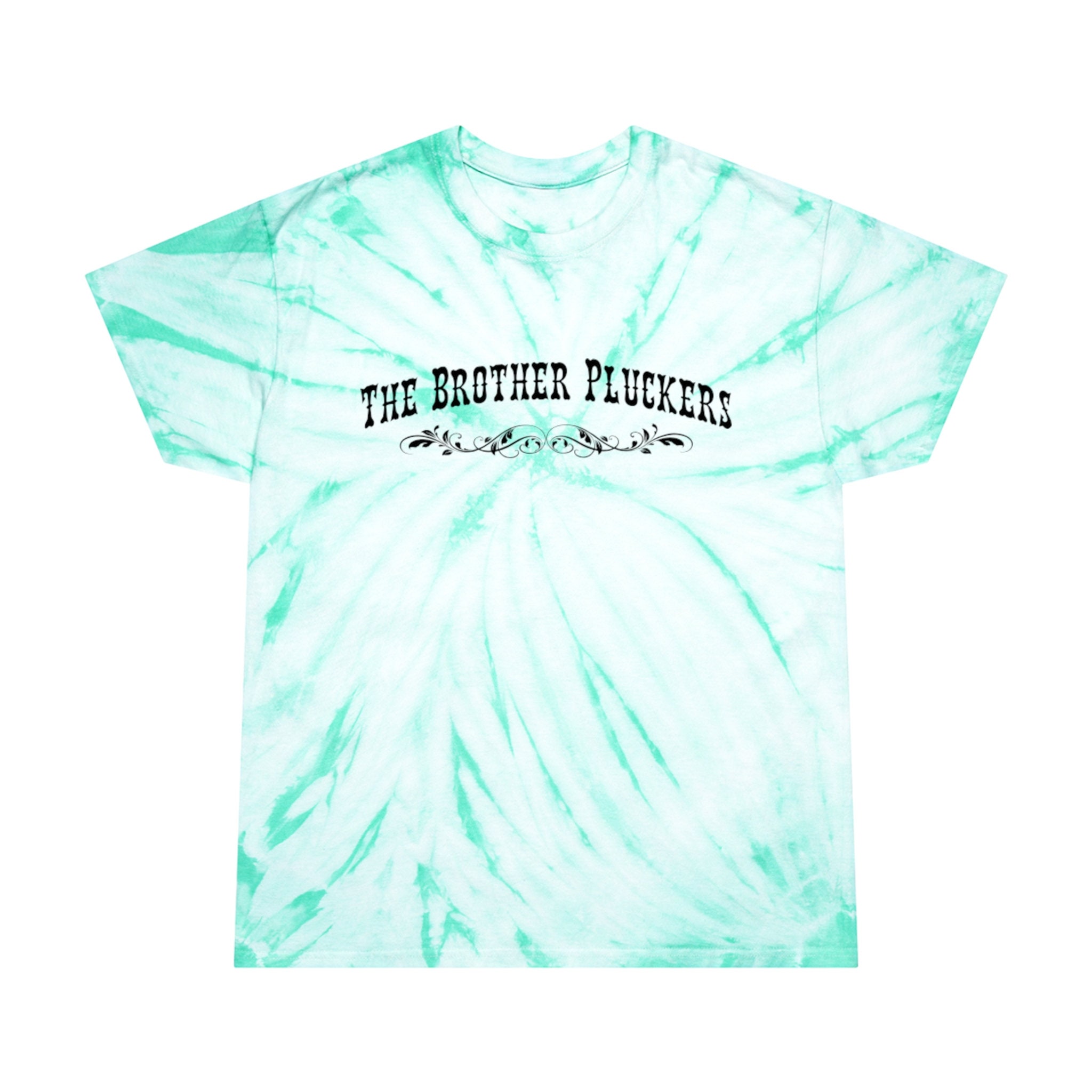Turquoise Brother Pluckers Front Logo Cyclone Tie-dye Tee - Etsy