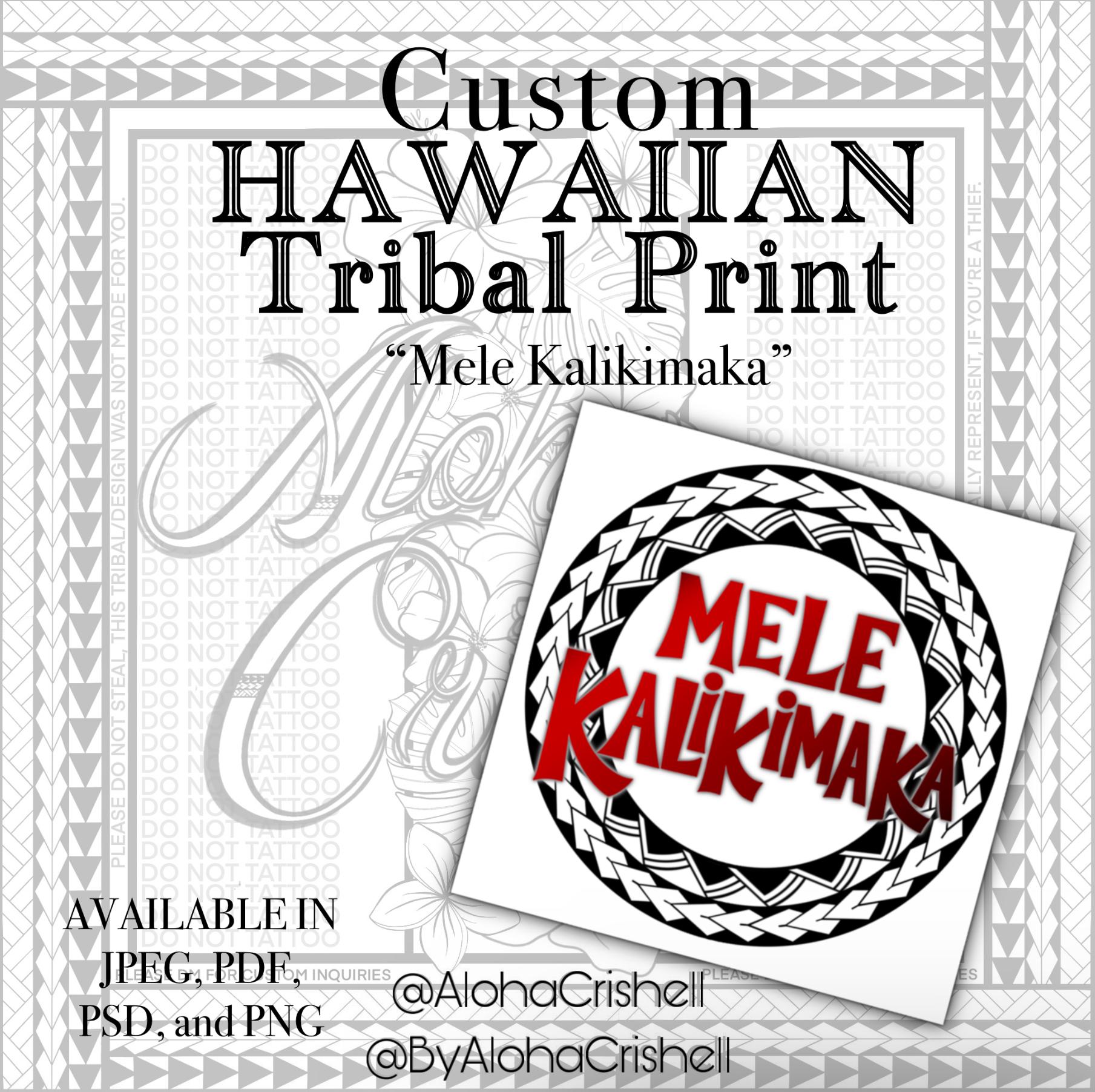 MELE KALIKIMAKA, Hawaiian Christmas DIGITAL Design - Etsy