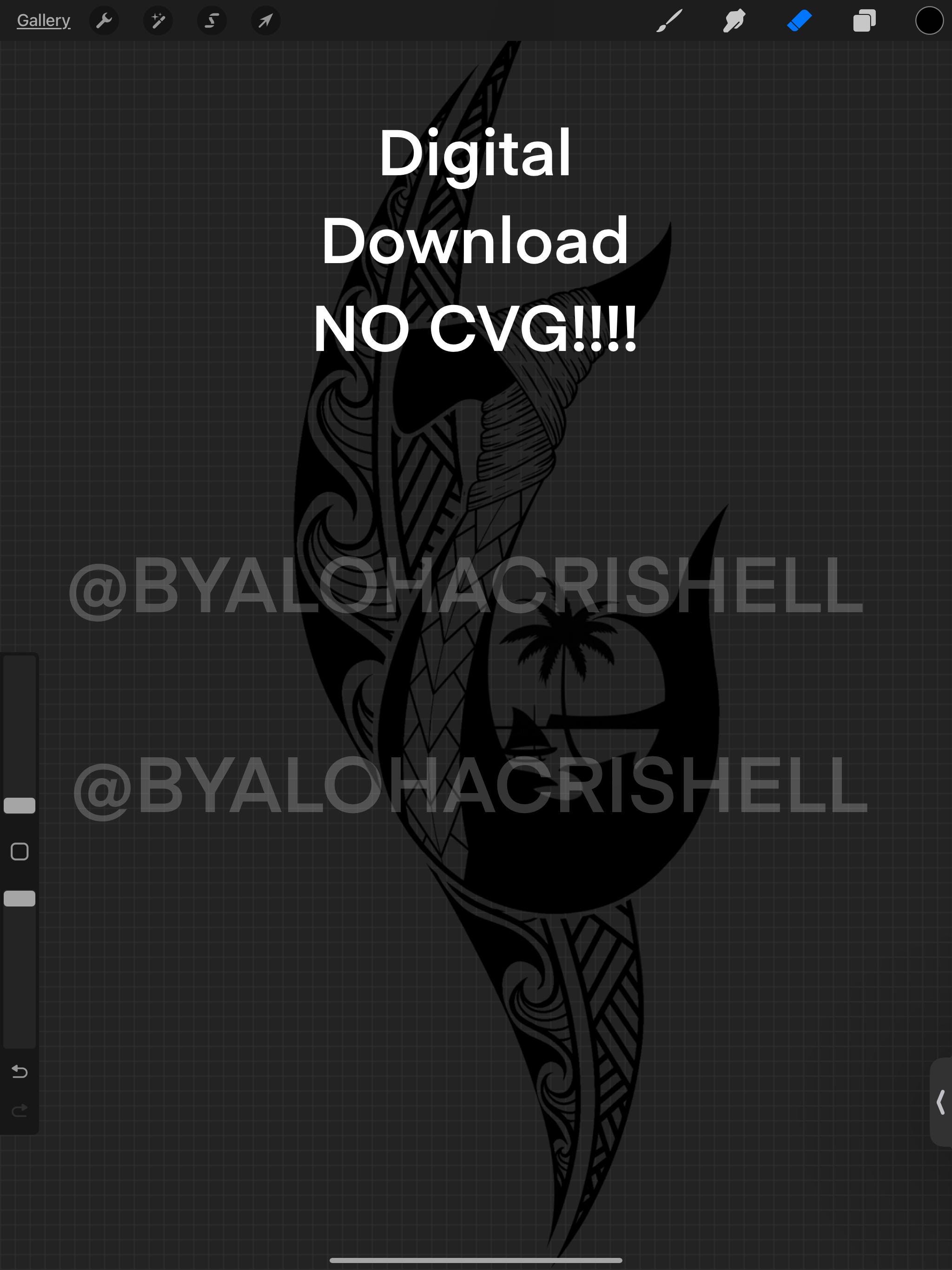Custom GUAM / Micronesian Tribal Design @byalohacrishell - Etsy