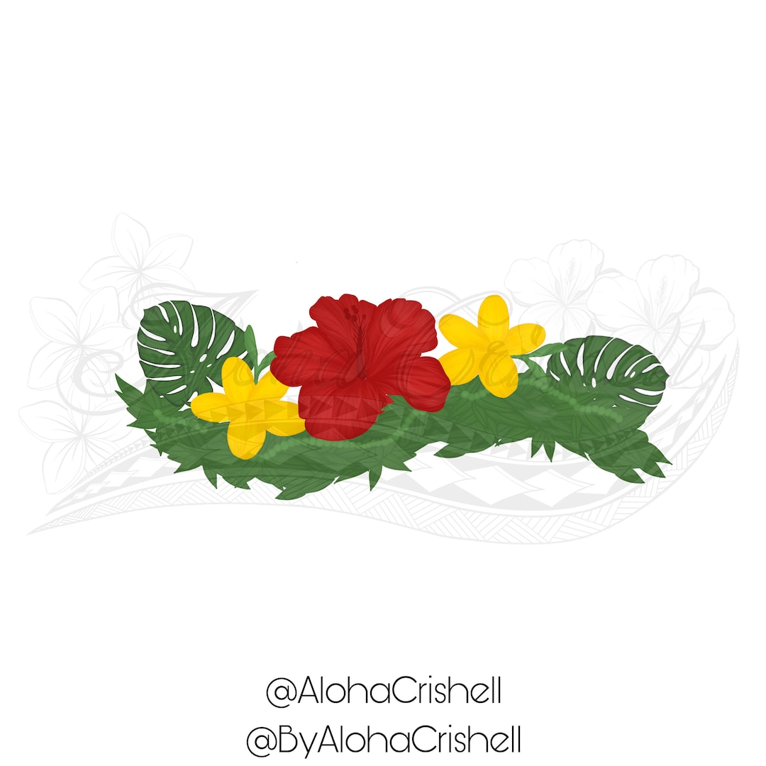 Maile Lei Floral by @alohacrishell - Etsy