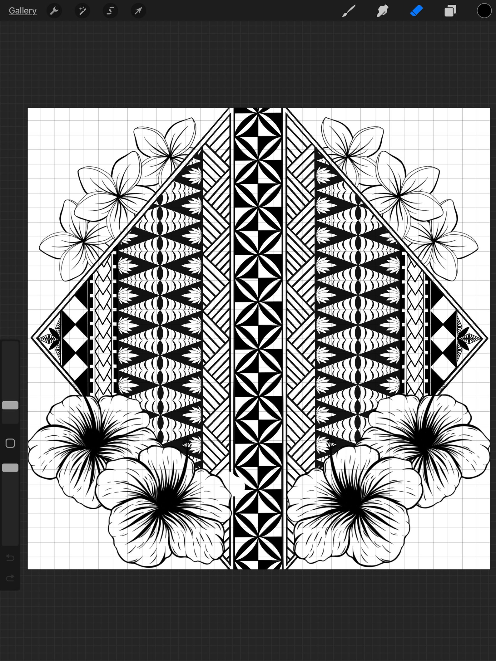 Tongan Tribal Design. Square Fit by @alohacrishell - Etsy