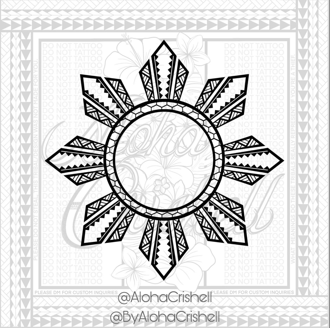 Filipino Star With Tribal Design @byalohacrishell Digital File - Etsy