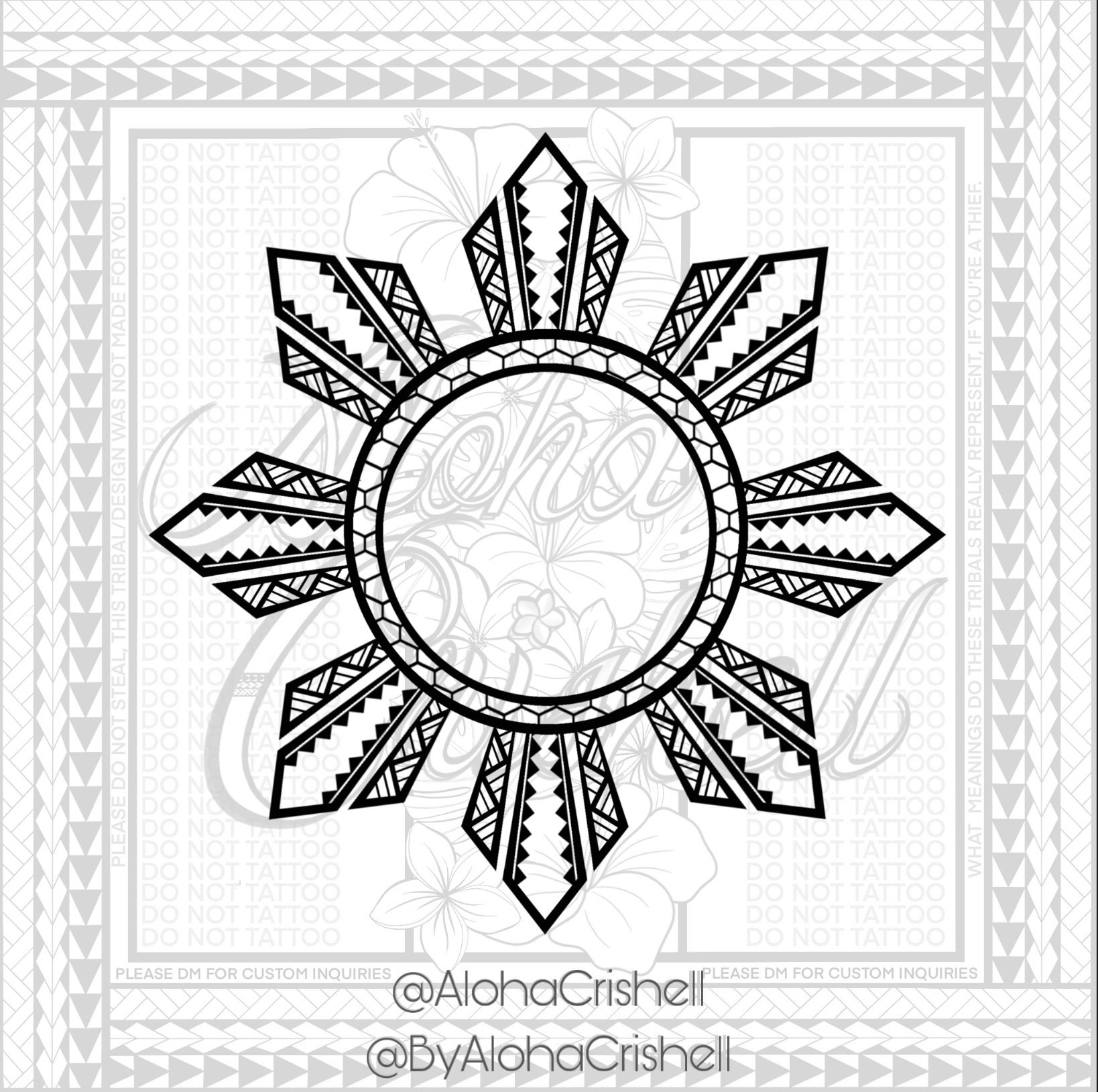 Filipino Star With Tribal Design @byalohacrishell Digital File - Etsy