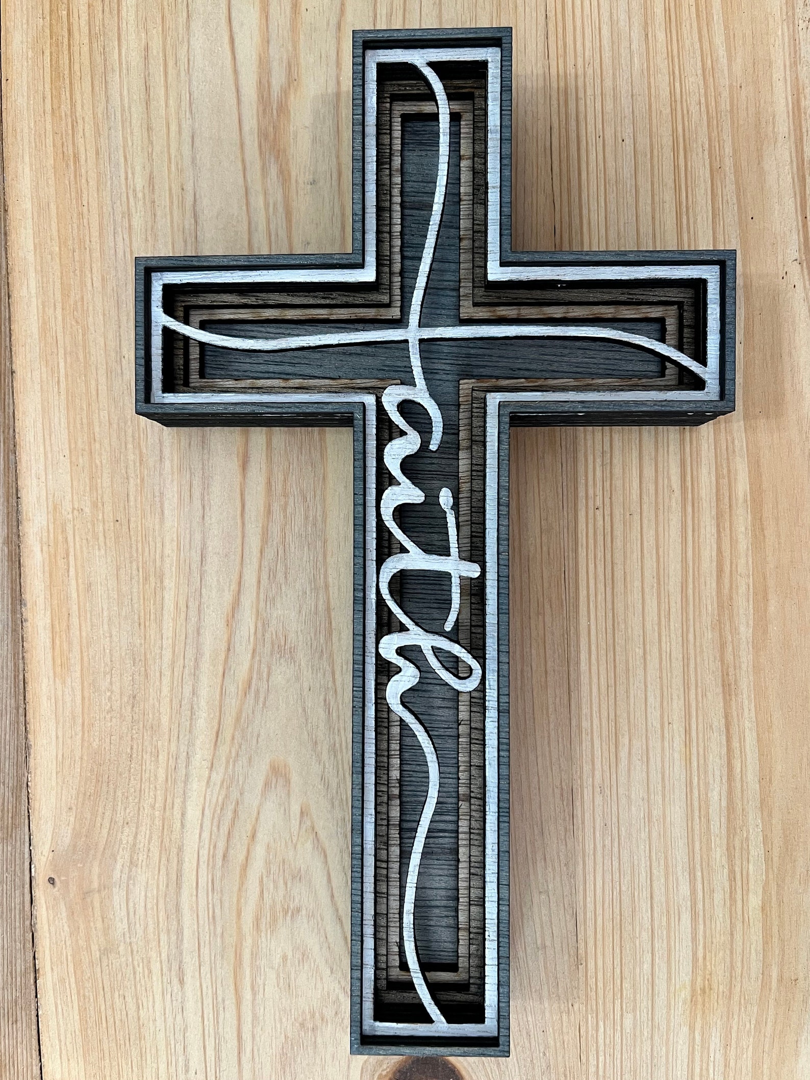 3D Wooden Cross - Etsy