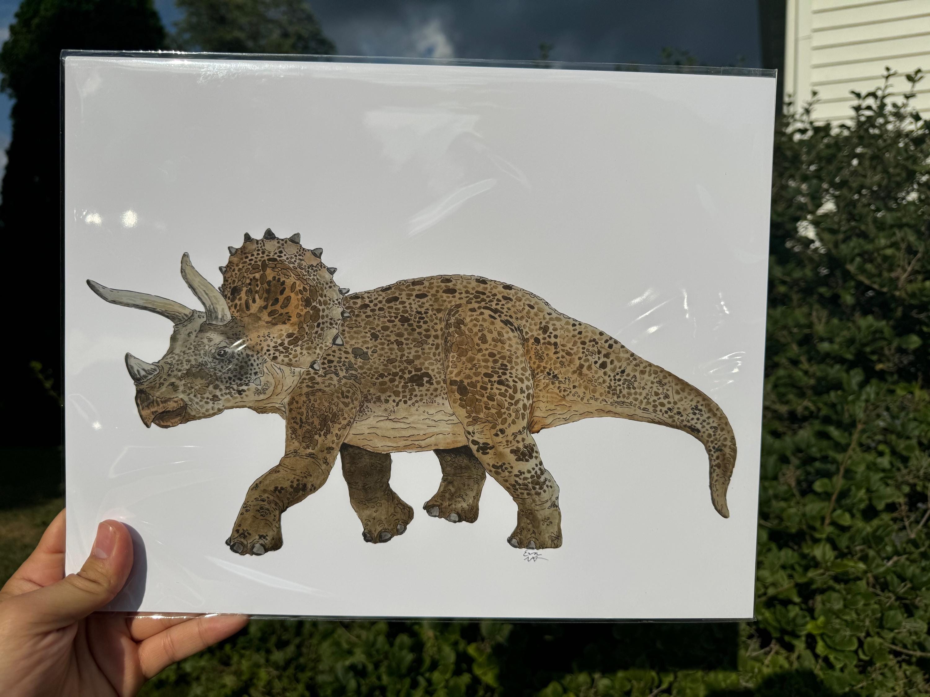 Dinosaur Original Art Prints - Etsy
