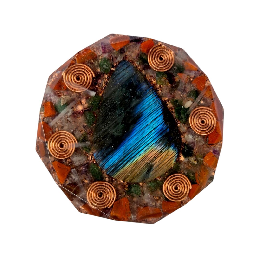 Handmade Orgonite Energy Coaster EMF Neutralizer, Water Energizer ...