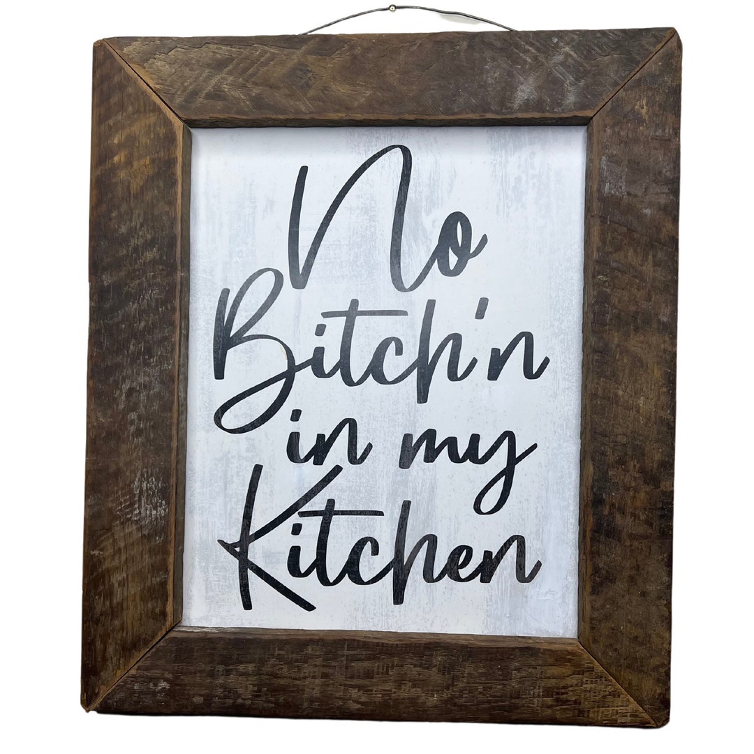 Farmhouse Kitchen Sign Funny Decor Kitchen Sign Rustic Wall - Etsy