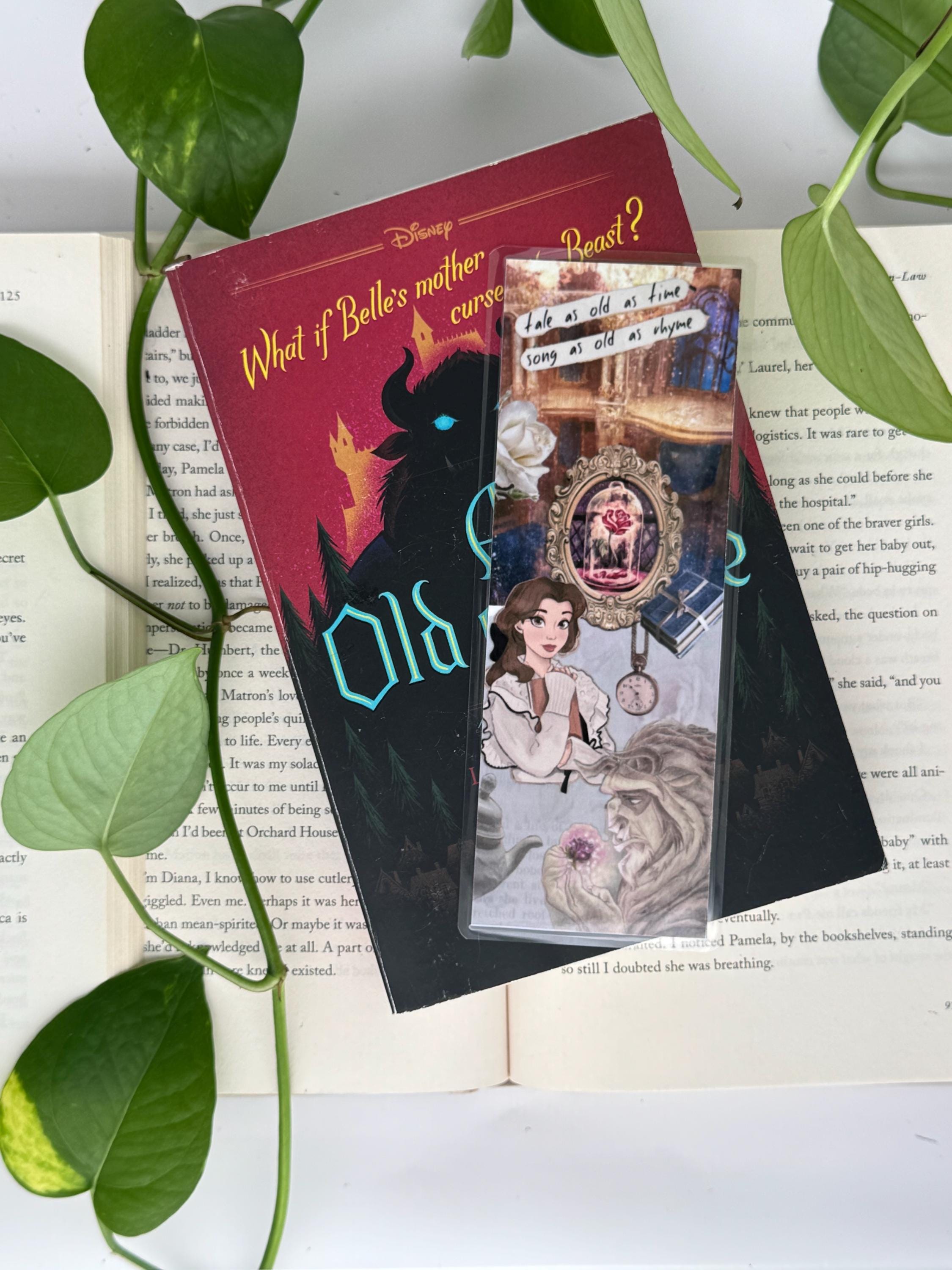 Belle Beauty and the Beast Disney Princess Double Sided Bookmark - Etsy