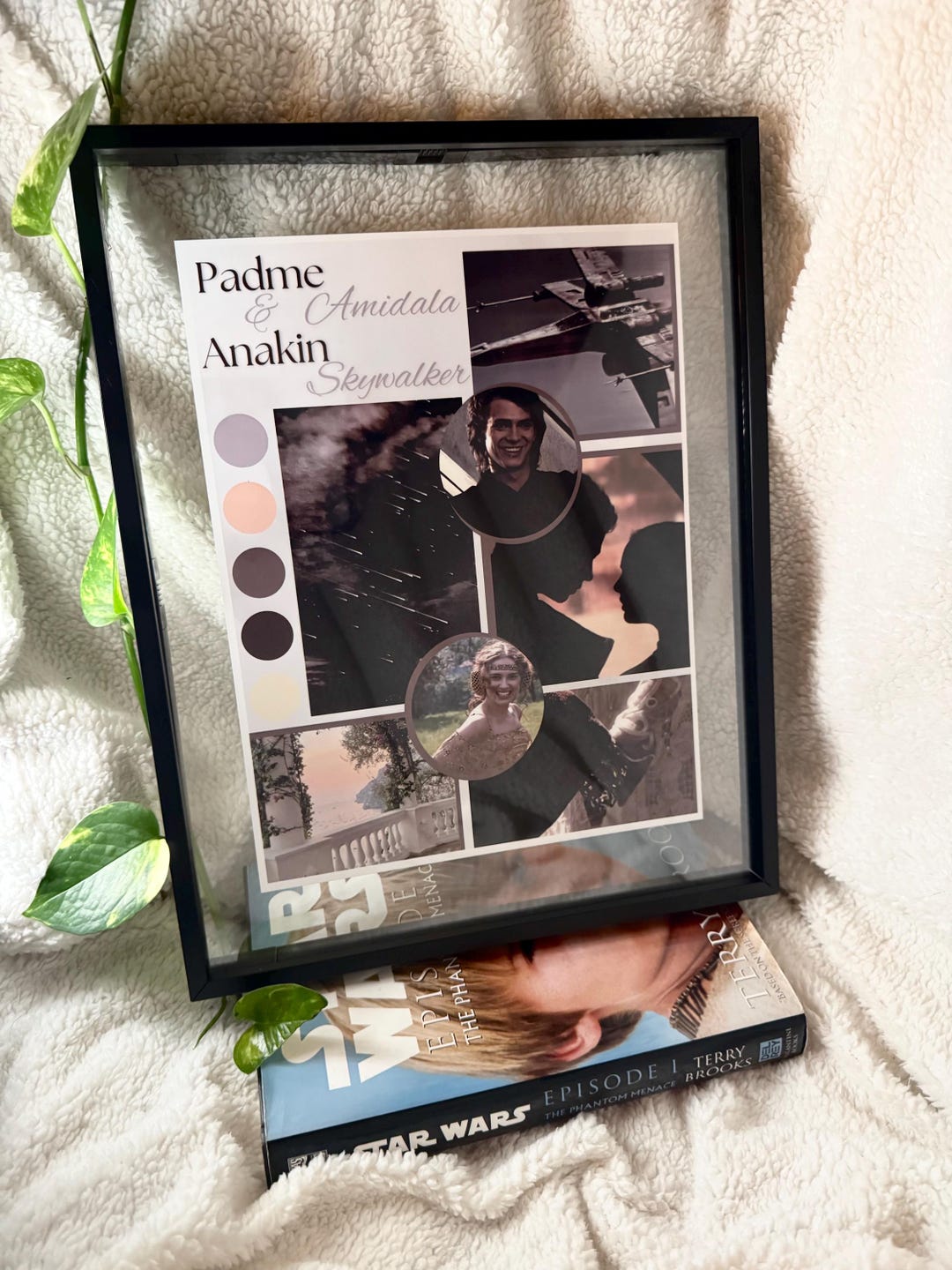Star Wars Anakin Skywalker & Padme Amidala Physical Book Print 8.5"x11 ...