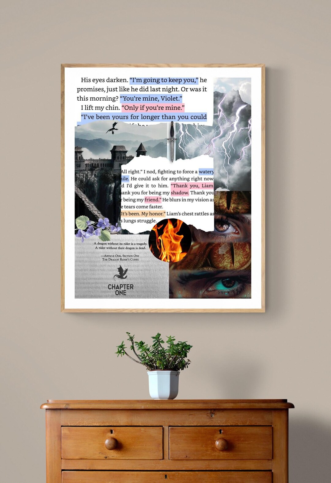 Fourth Wing the Empyrean Digital Book Print Poster 8"x10" - Etsy