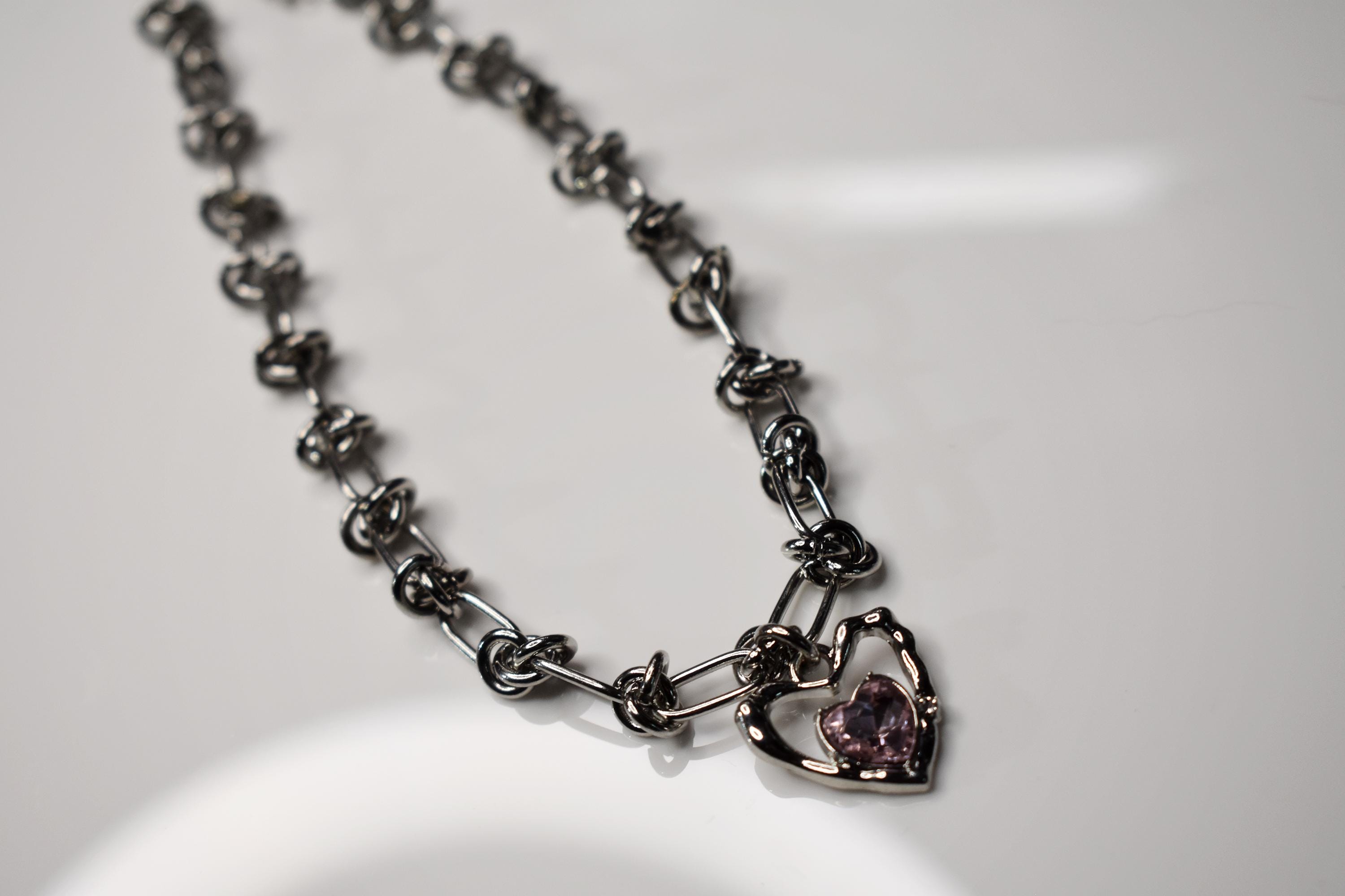Entangled Choker Necklace - Handmade Jewelry - Stainless Steel, Silver ...
