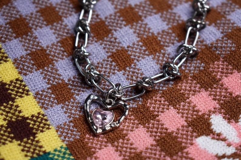 Entangled Choker Necklace - Handmade Jewelry - Stainless Steel, Silver ...