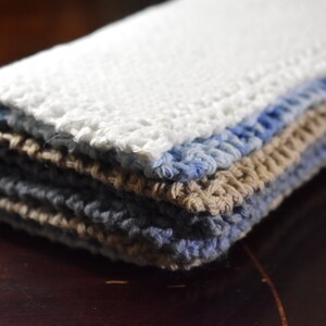Knit Cotton Multi-use Cloth Set | 100% Cotton, Hand Knit | Set of 4 ...