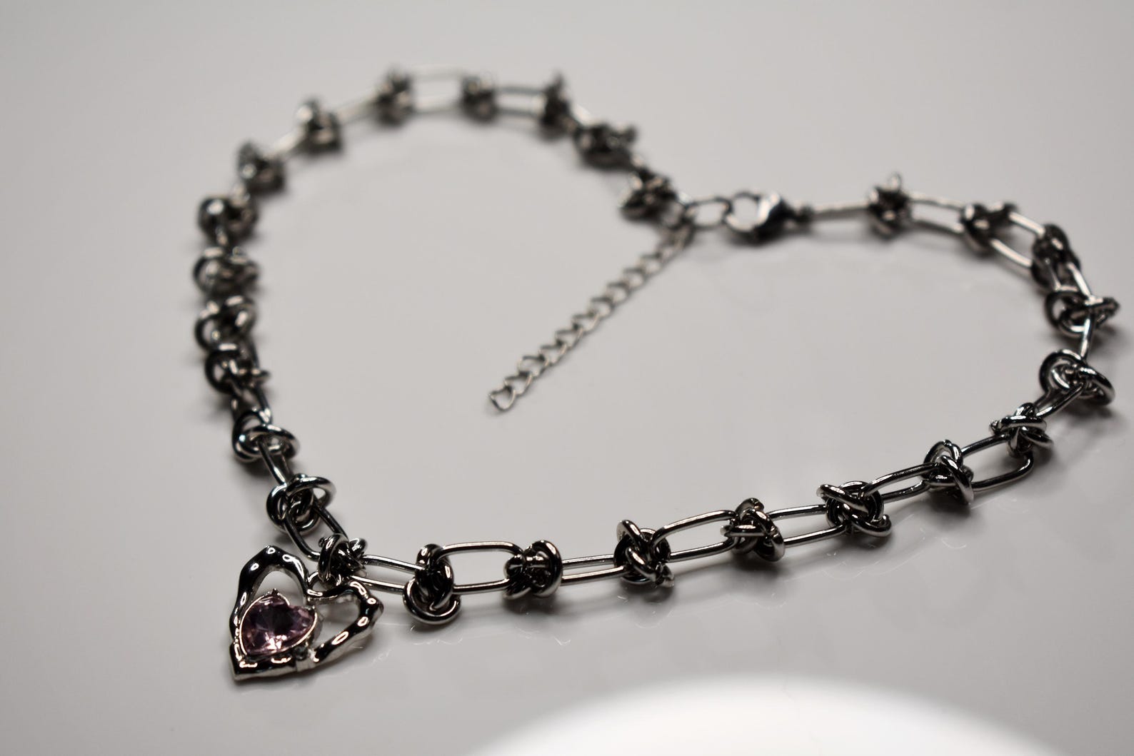 Entangled Choker Necklace - Handmade Jewelry - Stainless Steel, Silver ...