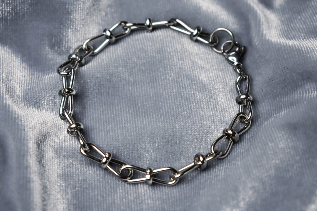 Rebel Chain Bracelet Handmade Jewelry Stainless Steel, Silver Color ...