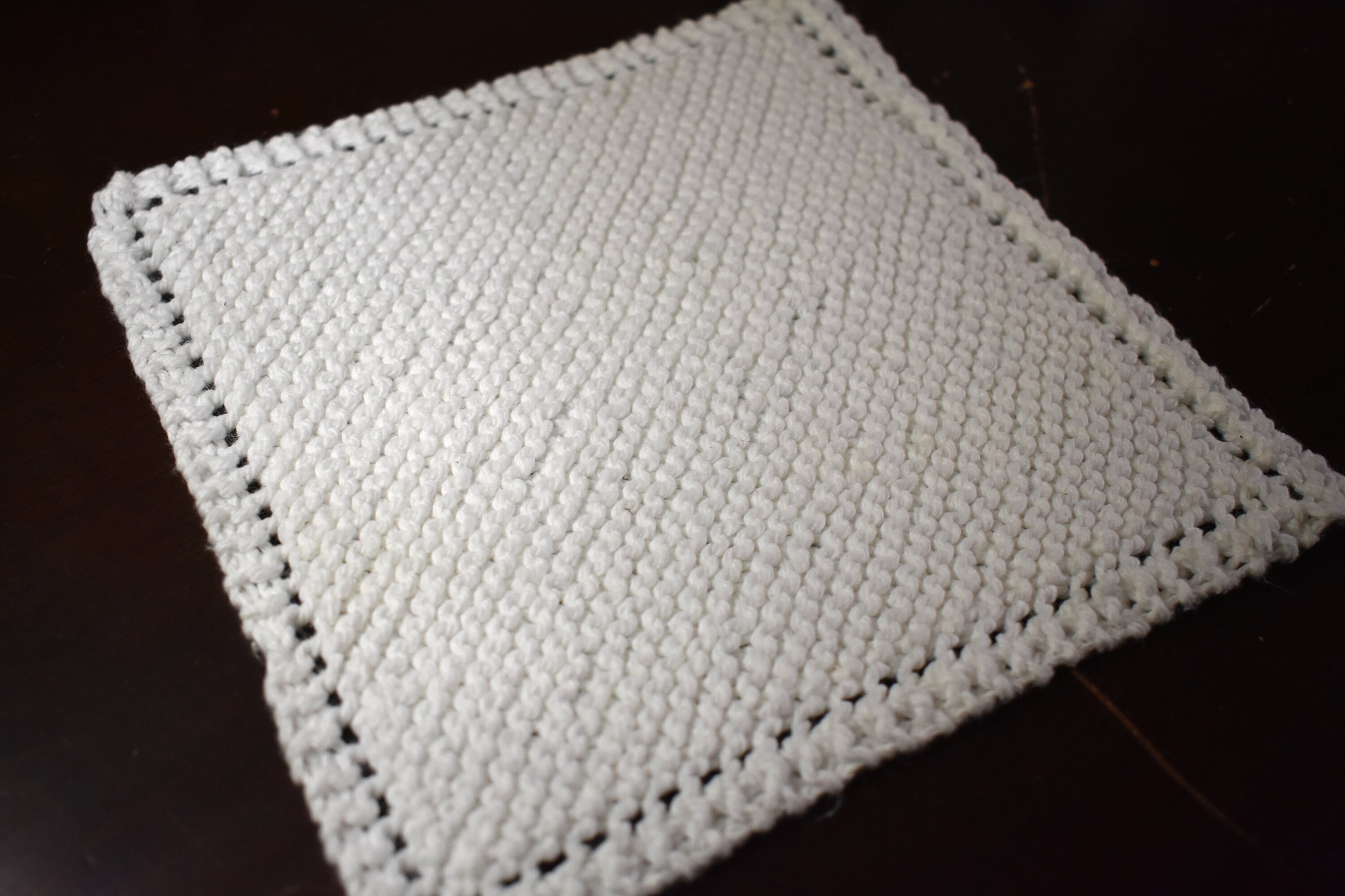 Knit Cotton Multi-use Cloth Set | 100% Cotton, Hand Knit | Set of 4 ...