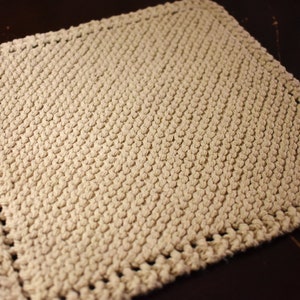 Knit Cotton Multi-use Cloth Set | 100% Cotton, Hand Knit | Set of 4 ...