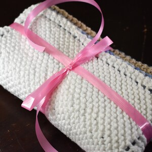 Knit Cotton Multi-use Cloth Set | 100% Cotton, Hand Knit | Set of 4 ...