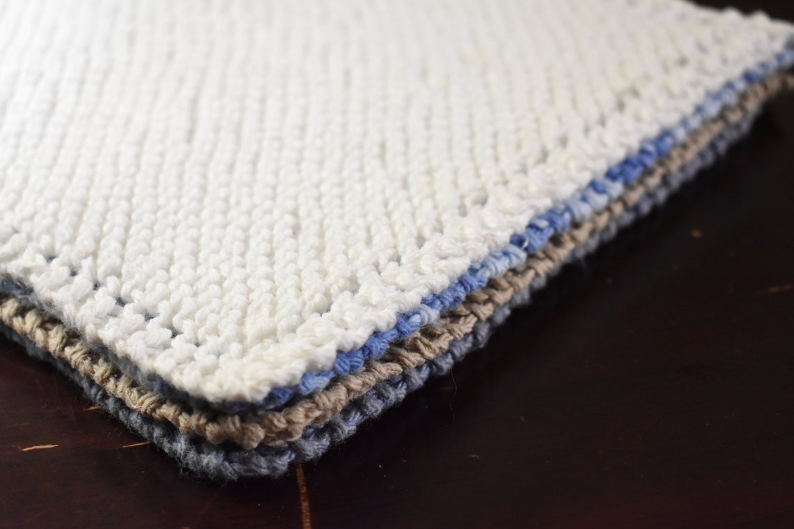 Knit Cotton Multi-use Cloth Set 100% Cotton Hand Knit Set - Etsy