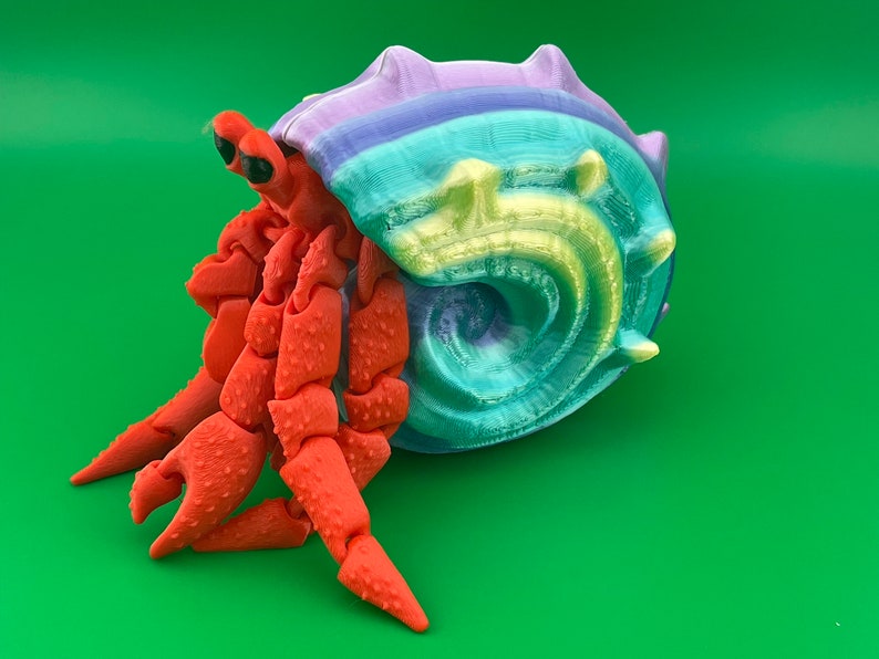 Articulated Hermit Crab 3D Print - Etsy