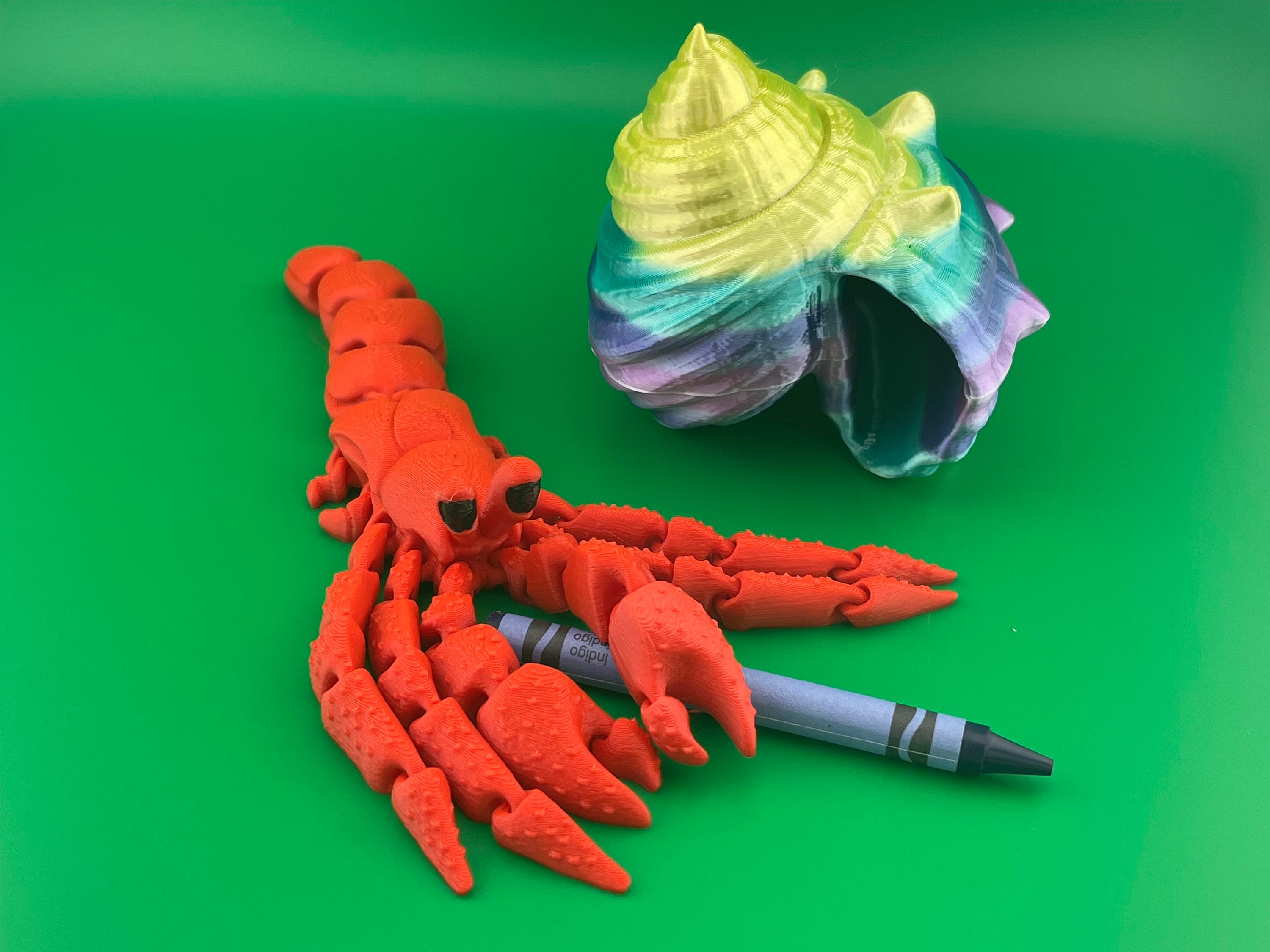 Articulated Hermit Crab 3D Print - Etsy