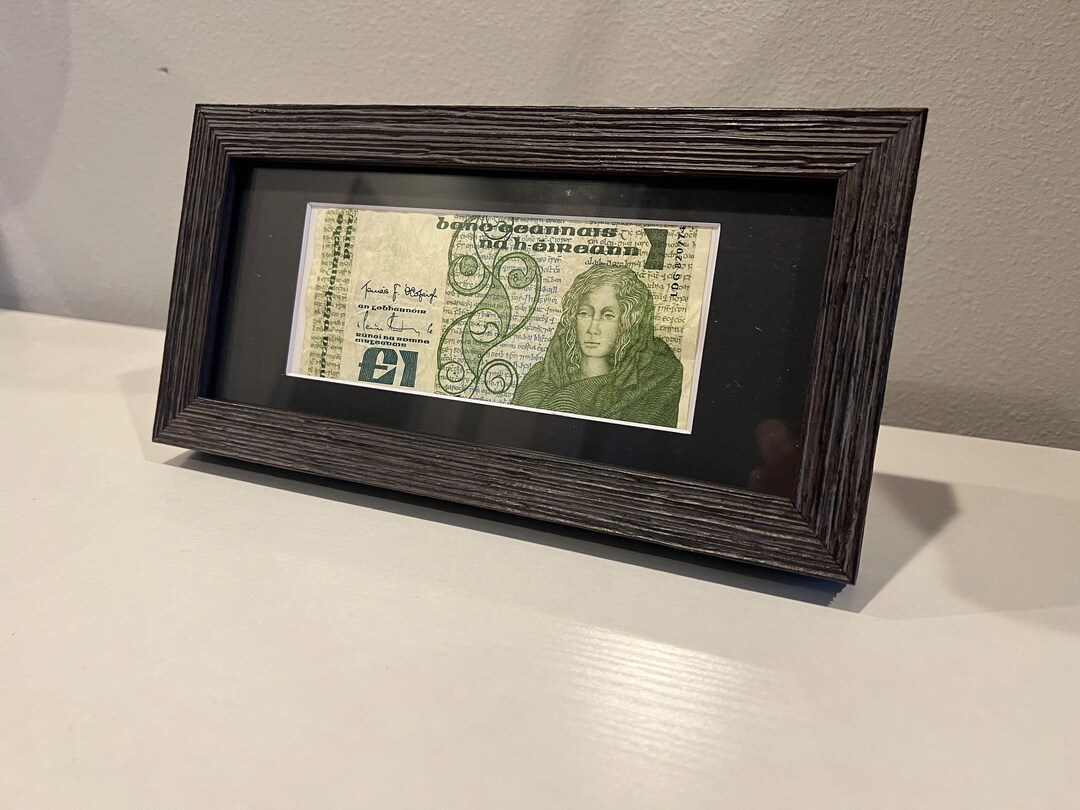 Rare Irish One Pound Note Framed - Etsy