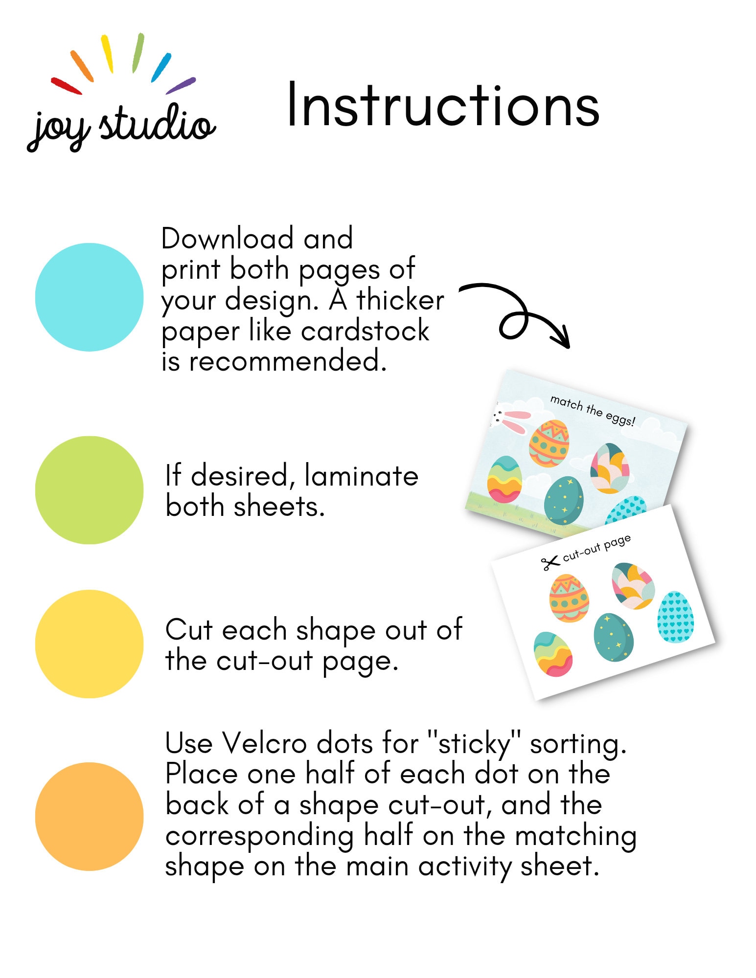 Easter Egg Matching Printable Activity Sheet for Toddlers, Busy Book ...