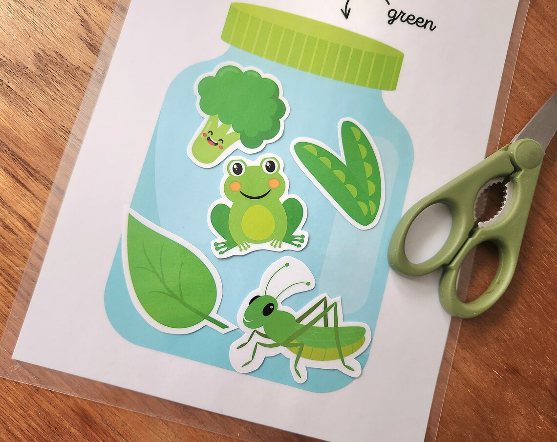 Colour Sorting Nature-themed Printable Activity Sheets for Toddlers ...