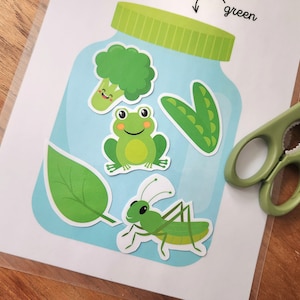 Colour Sorting Nature-themed Printable Activity Sheets for Toddlers ...
