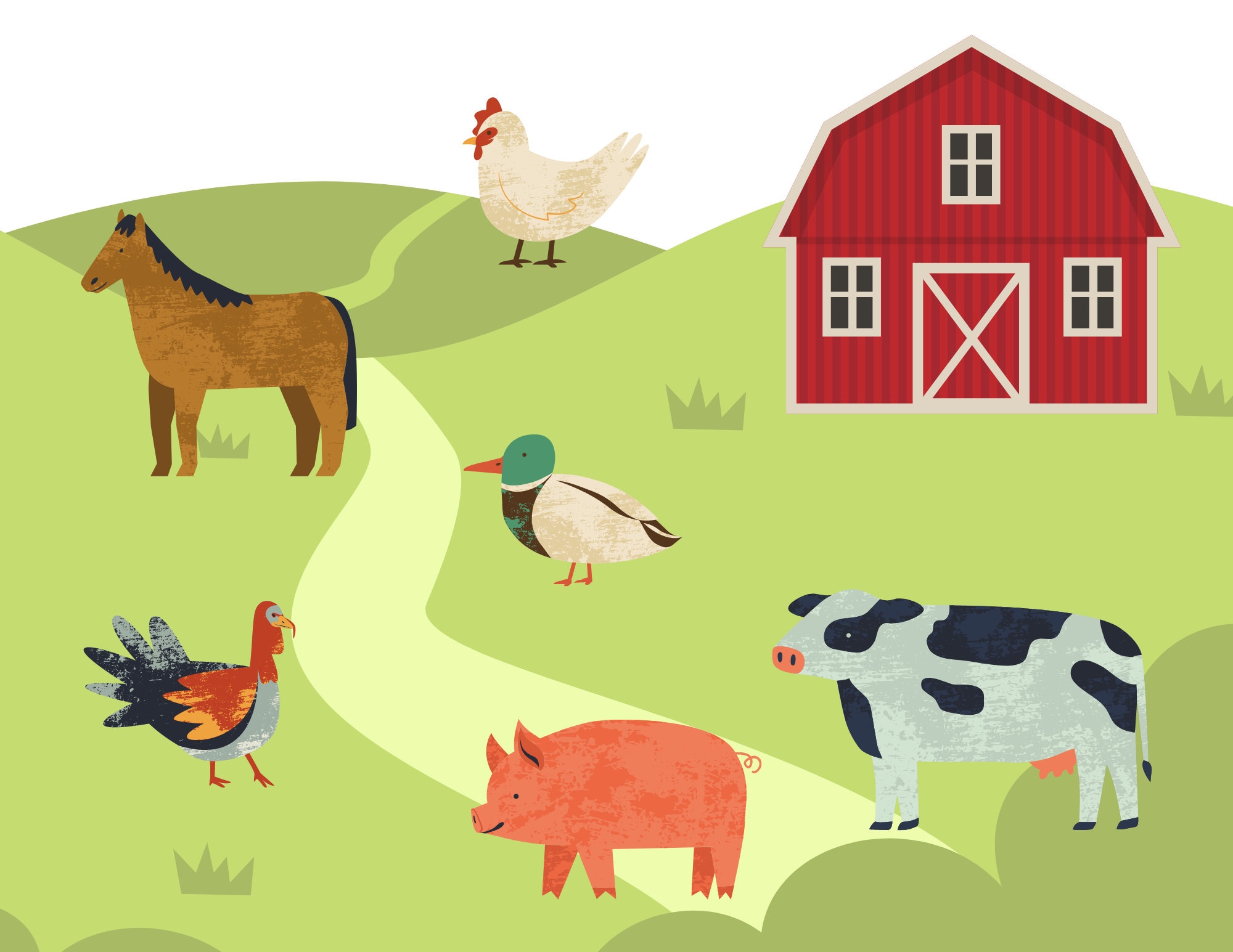 Farm Animals Printable Activity Sheet for Toddlers, Busy Book ...