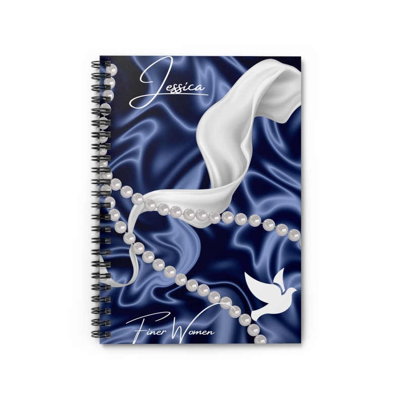 Customized Name Finer Women Spiral Notebook Ruled Line, Probate Gift ...