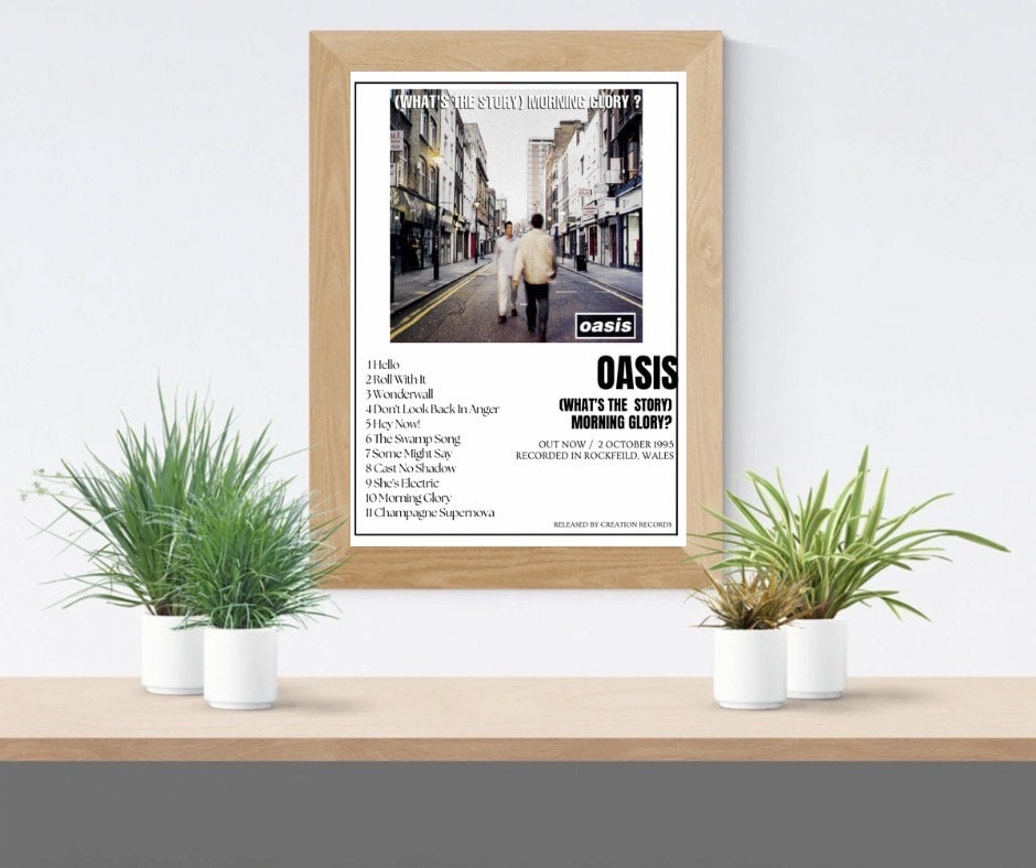 Oasis what's the Story Morning Glory Album Cover / Poster. A4 Digital ...