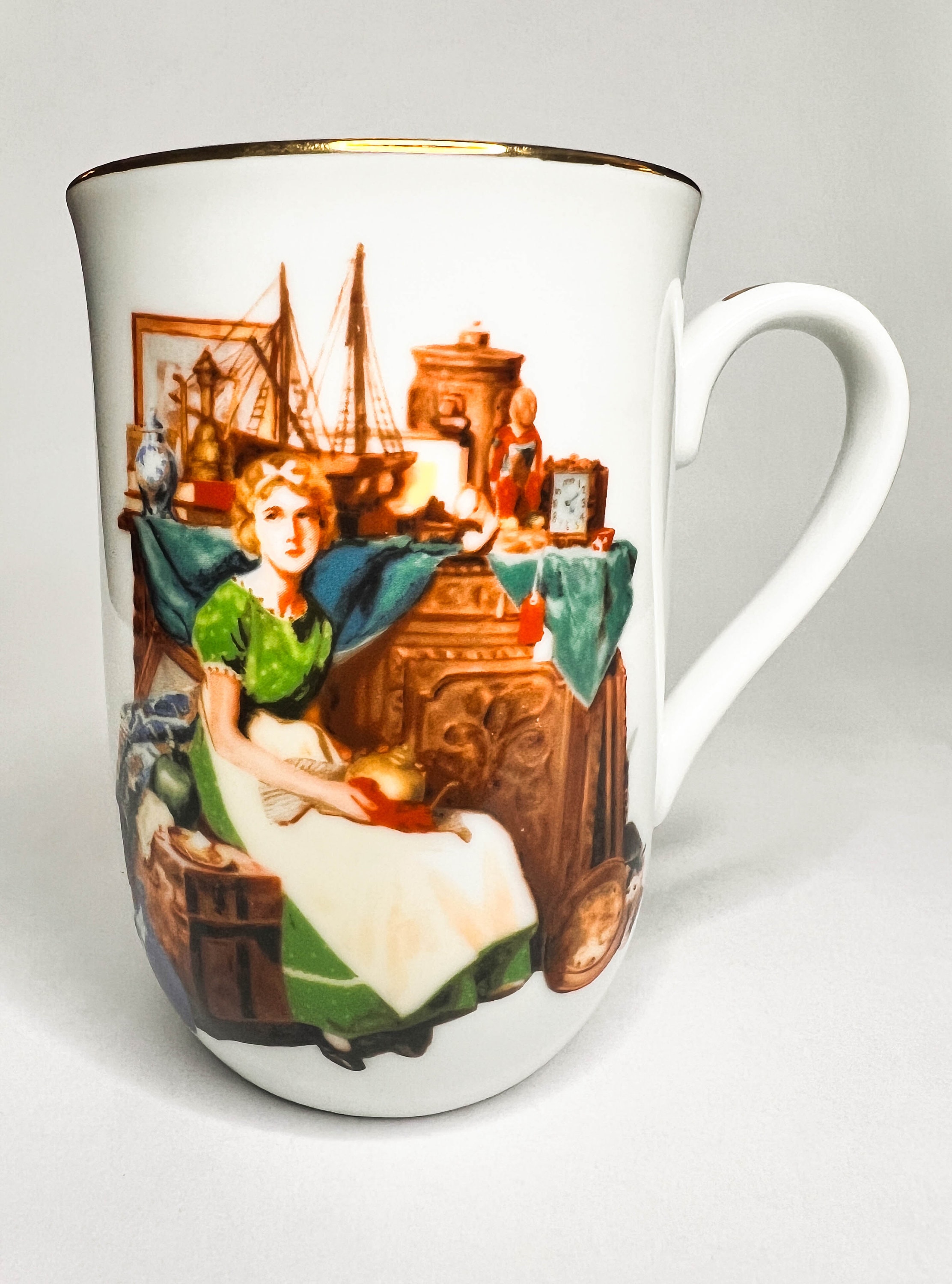 Classic Norman Rockwell Museum Mug Dreams in the Antique Shop Porcelain ...