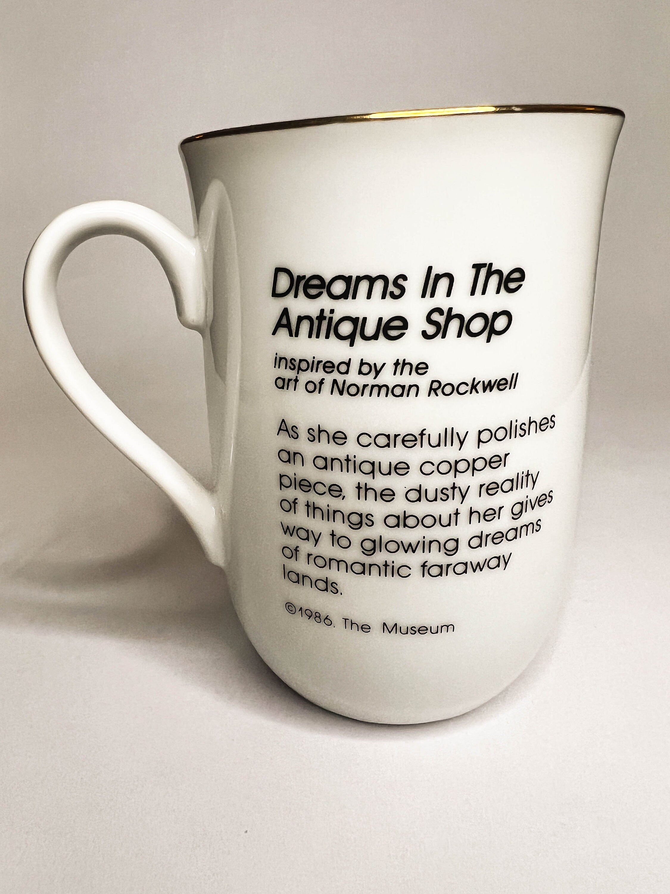 Classic Norman Rockwell Museum Mug Dreams in the Antique Shop Porcelain ...