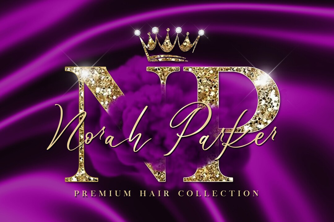 Purple Logo Design, Logo Design, Luxury Logo, Glitter Sparkle Logo ...