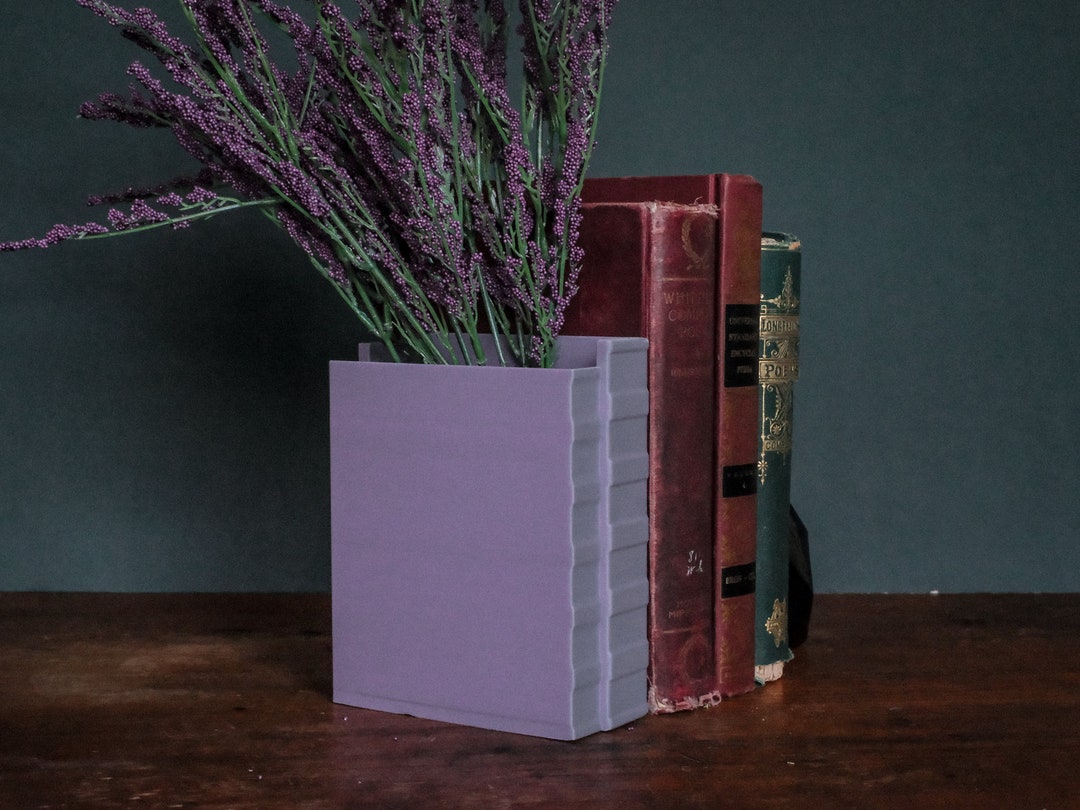 Bookend: Faux Book Vase & Planter (3 Sizes) - Etsy
