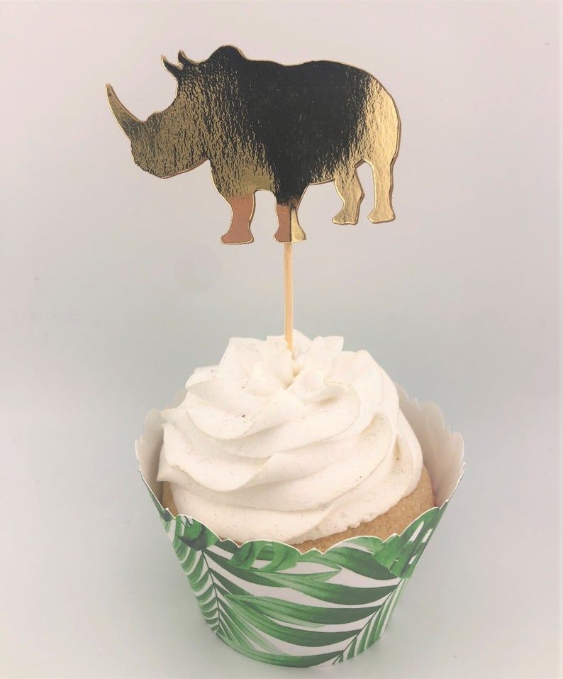 SAFARI ANIMAL WILD One Cupcake Toppers Set of 12 / Jungle - Etsy
