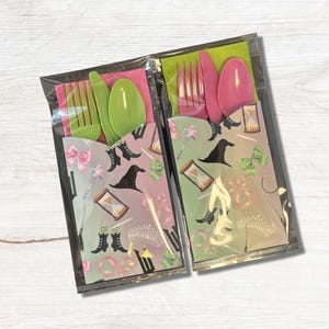 Wicked Movie Theme Party Napkins Witch Pink & Green Party Decor for ...