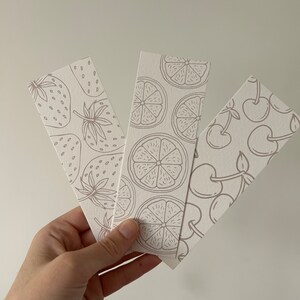 Paint Your Own Bookmarks Gift Set Small Gift Bundle Fruit Strawberry ...