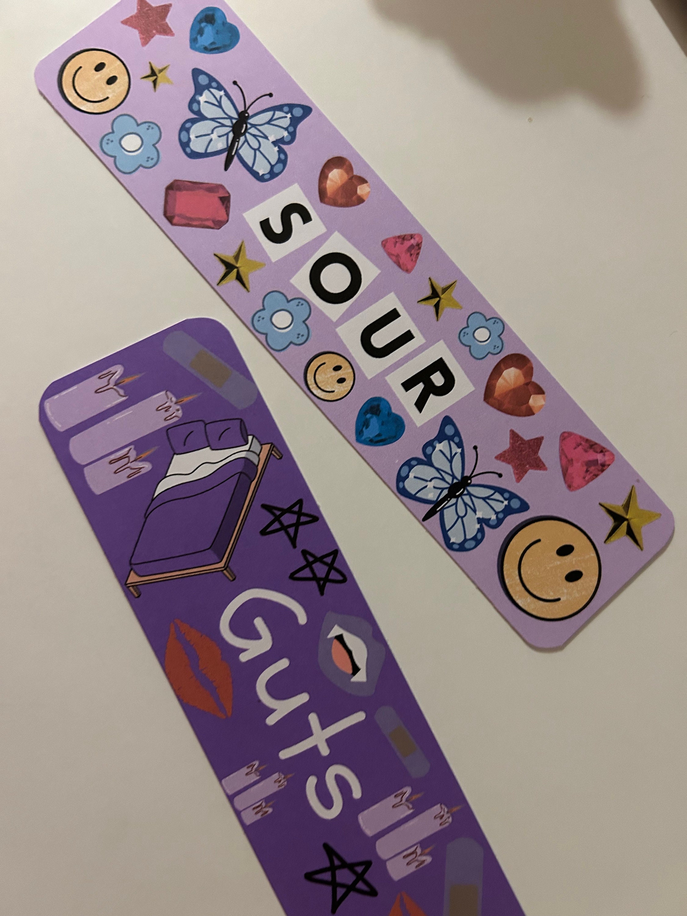 Olivia Rodrigo Sour and Guts Inspired Bookmarks - Etsy