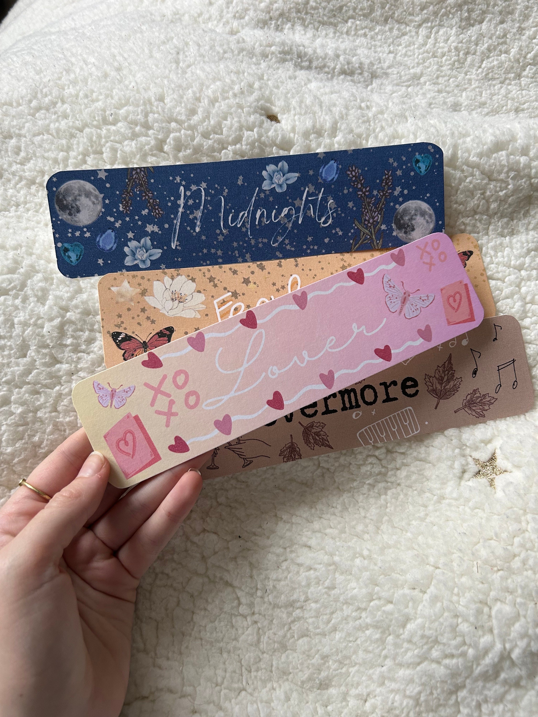 Taylor Swift Inspired Bookmarks, Eras Tour Bookmarks, Lover, Evermore ...