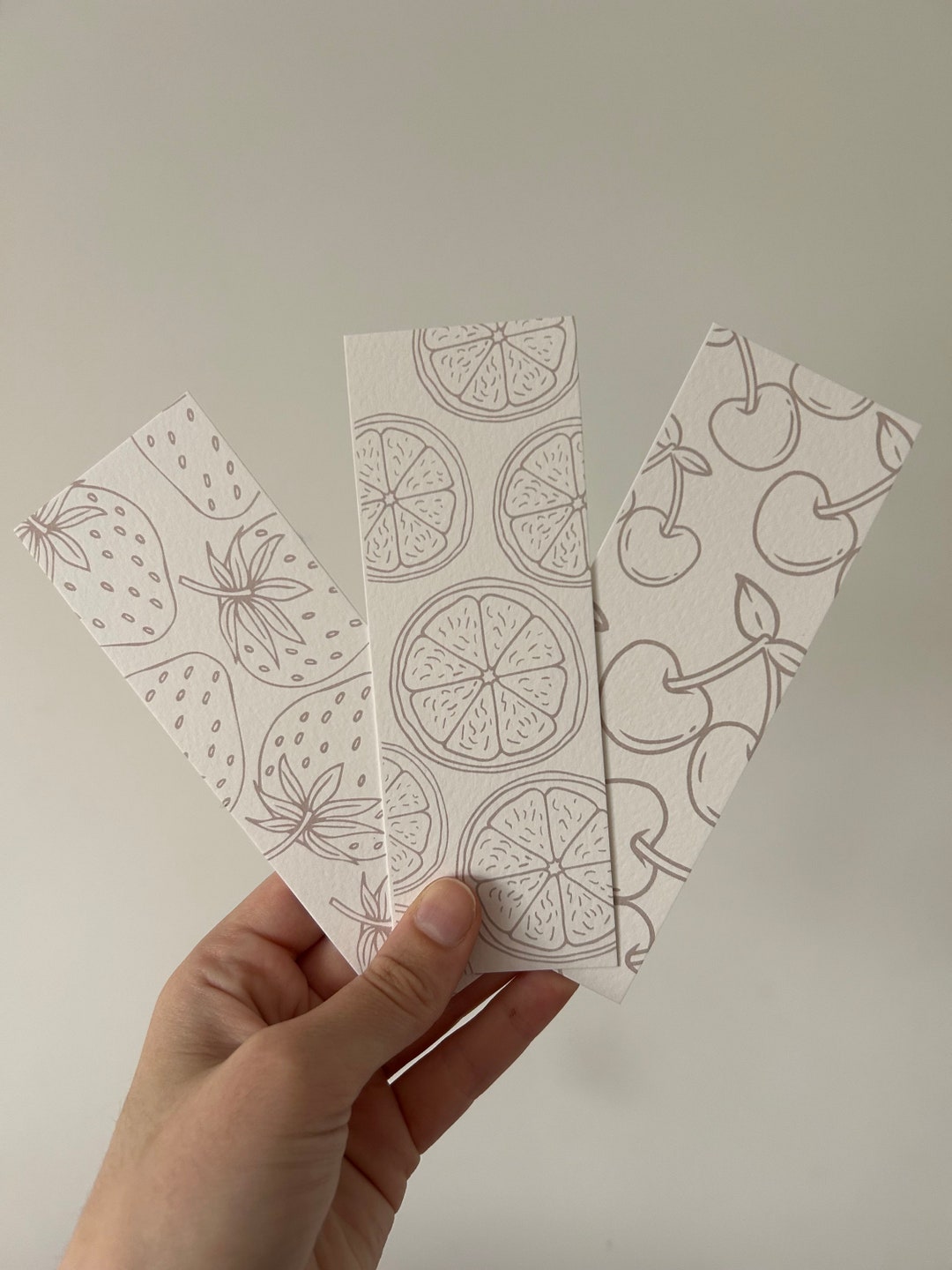 Paint Your Own Bookmarks Gift Set Small Gift Bundle Fruit Strawberry ...