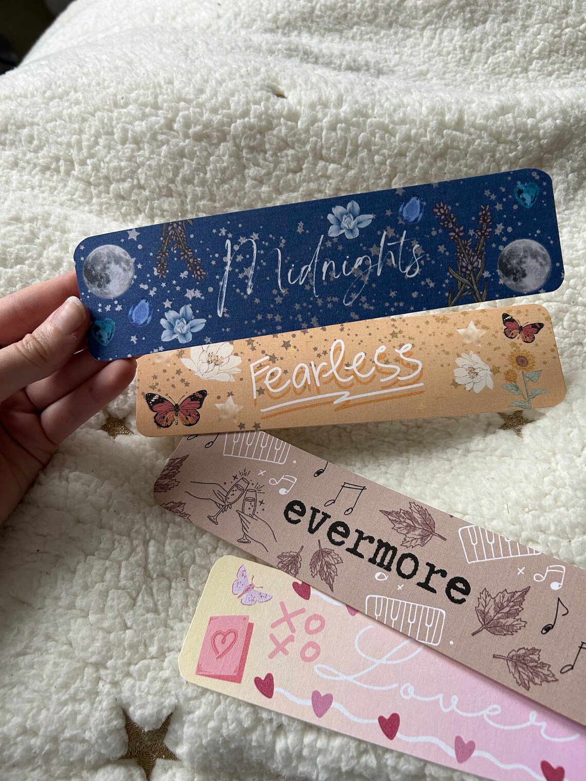 Taylor Swift Inspired Bookmarks, Eras Tour Bookmarks, Lover, Evermore ...